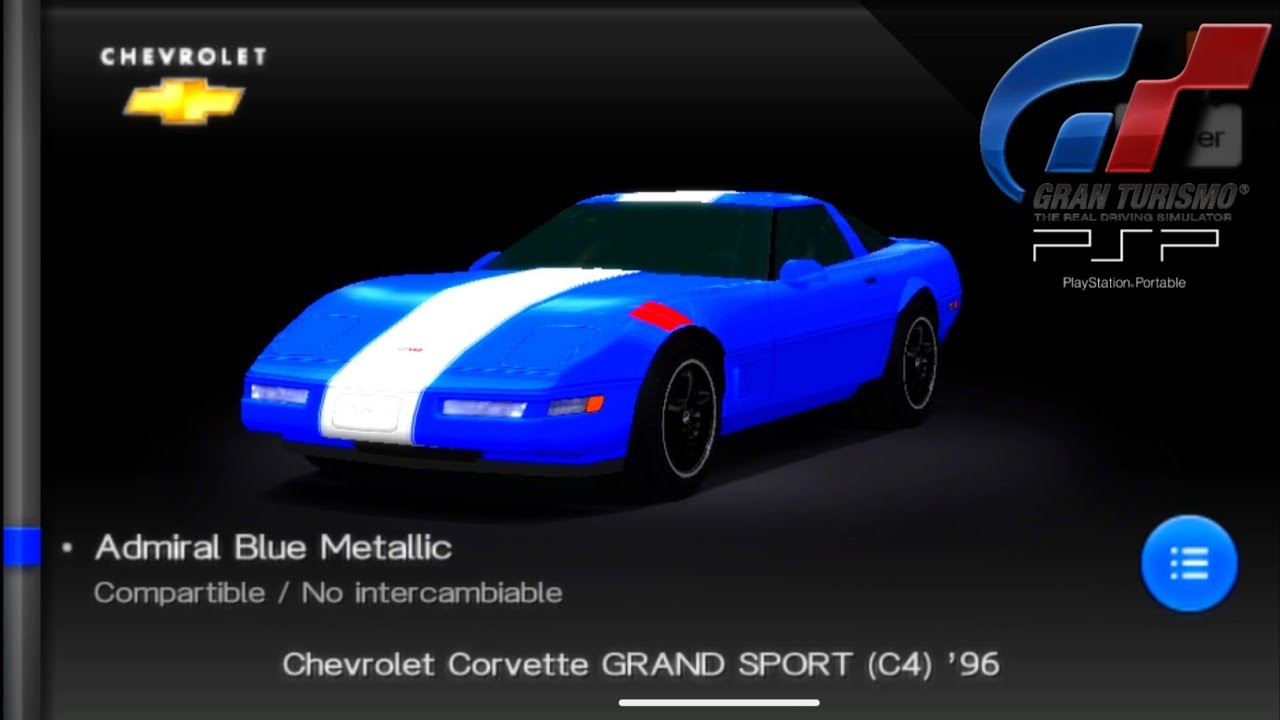 Chevrolet Corvette GRAND SPORT (C4) '96 | Gran Turismo PSP | Showcase ...