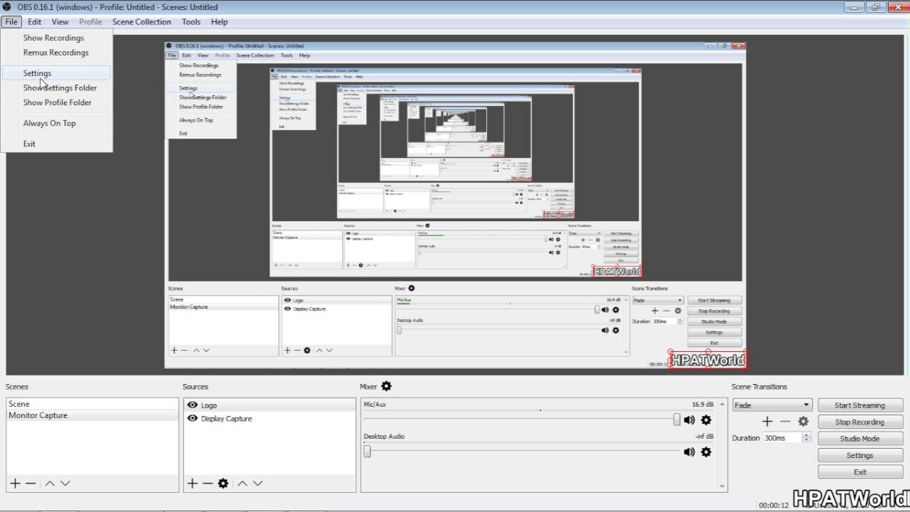 How to Change OBS Studio Recording Resolution - YouTube