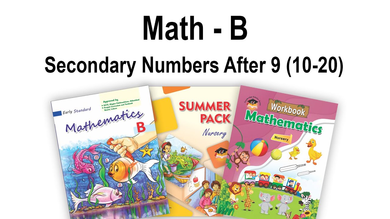 Math || Secondary Numbers After 9 (10-20) || B-3 - YouTube