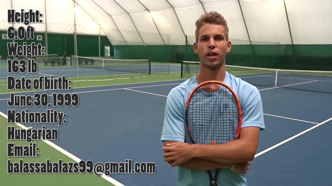 Balazs Balassa - College Tennis Recruiting Video - Fall 2019 - YouTube