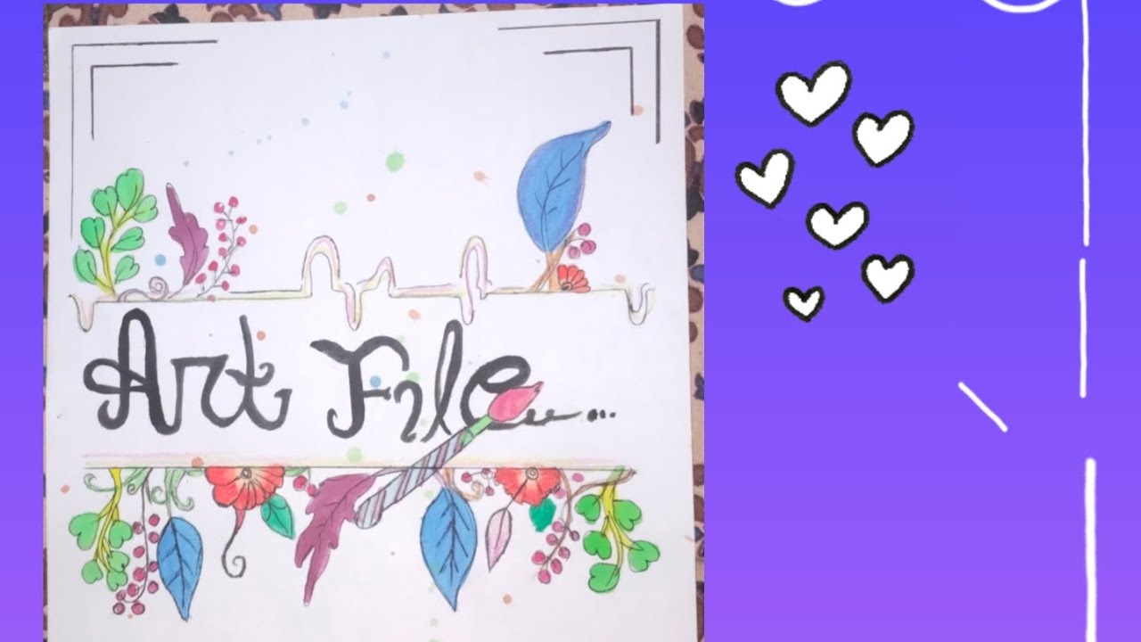 Art project front page designs 🎨🖌️hope it is help full for all 😁 if you ...