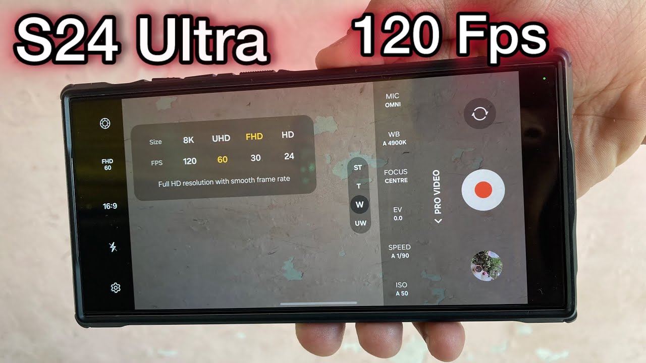 Samsung Galaxy S24 Ultra Camera Video Settings 8k 120Fps S24 Ultra Camera Settings - YouTube