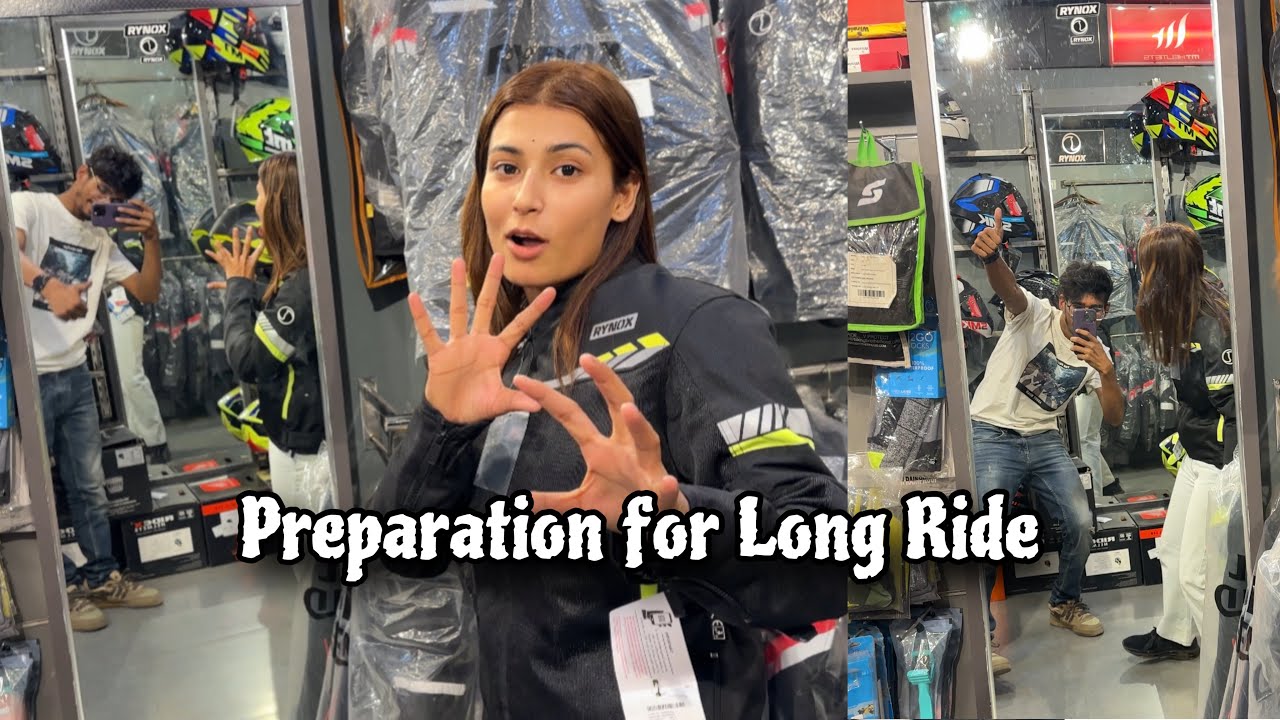 Preparing for a long ride with ⁠@life_with_srishti_ || we’re going for 1500km Ride by my bike ...