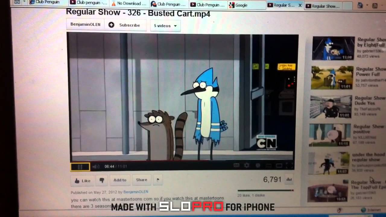Regular Show Benson Crying Fast 1.3 Speed - YouTube