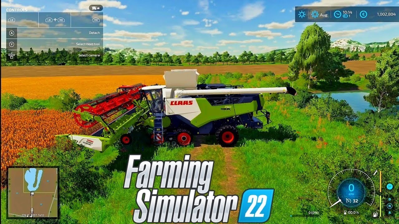 ll Harvesting of Wheat in Farming Simulator 22 ll FS 22 Wheat ...