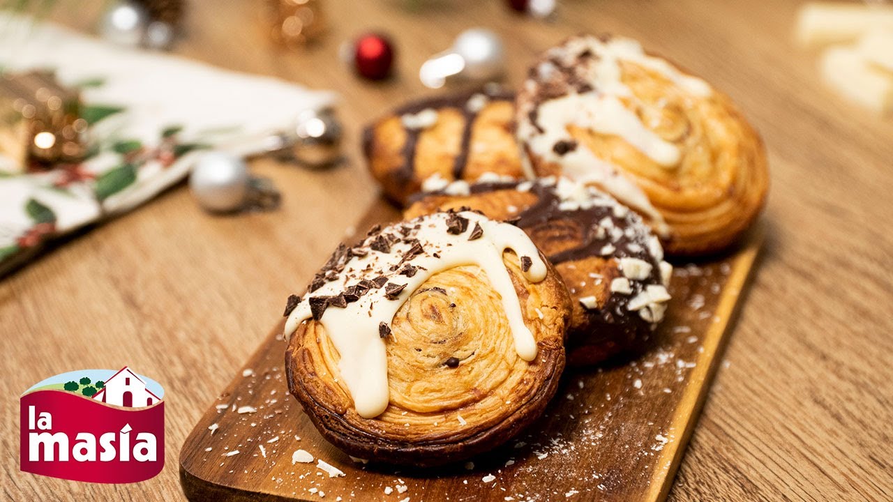 Croissant redondo relleno de chocolate - YouTube