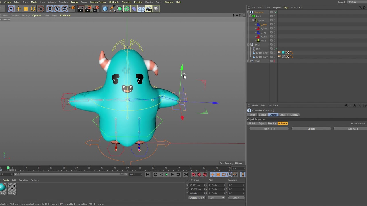 AR Character rig - YouTube
