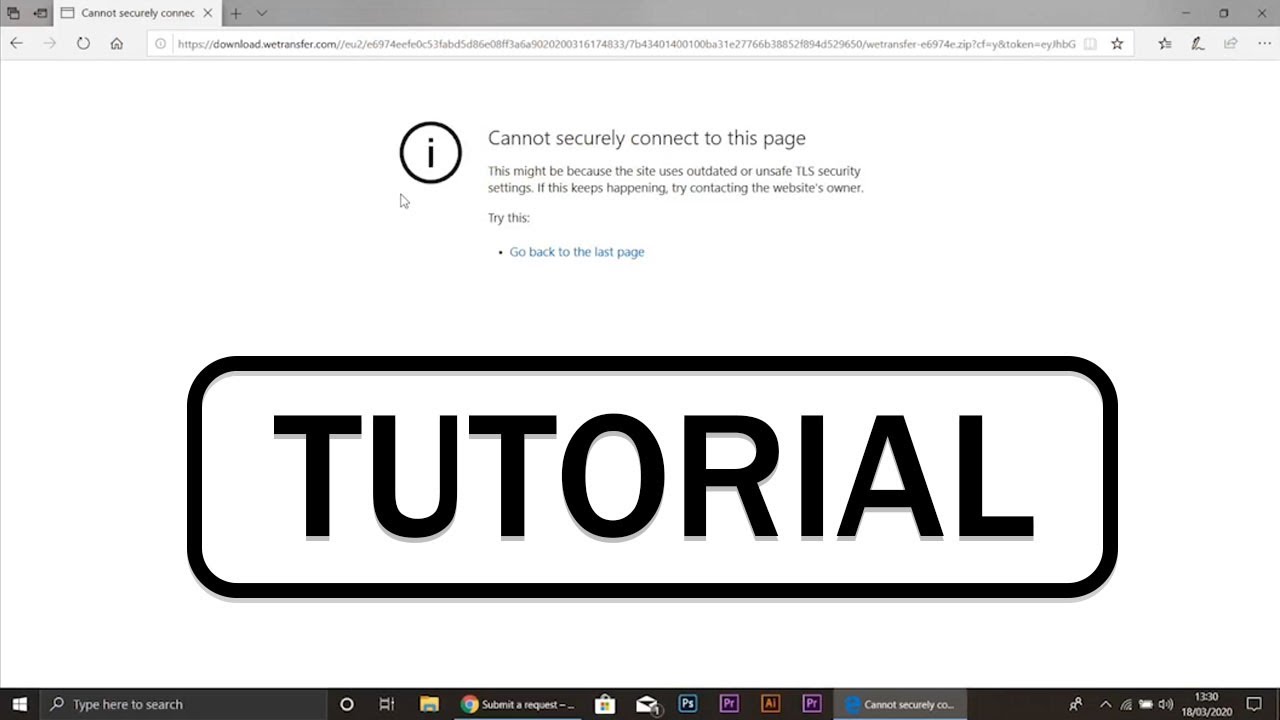 How To: Fix "Can't Securely Connect To This Page" on Windows 10 - YouTube