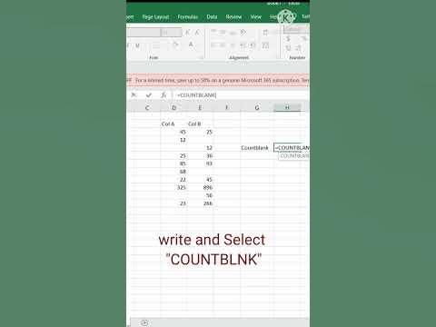 Excel tricks 6 | CountBlank function | excel tips and tricks | #shorts - YouTube