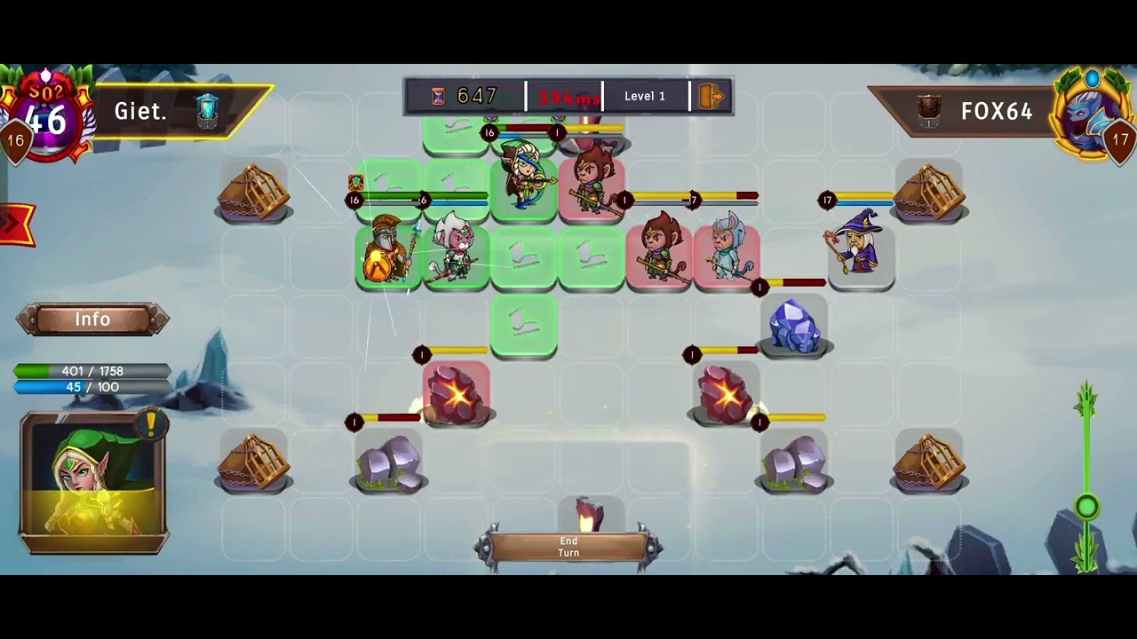 Forest Knight - Game NFT. Arena mode Giet vs Fox64 - YouTube