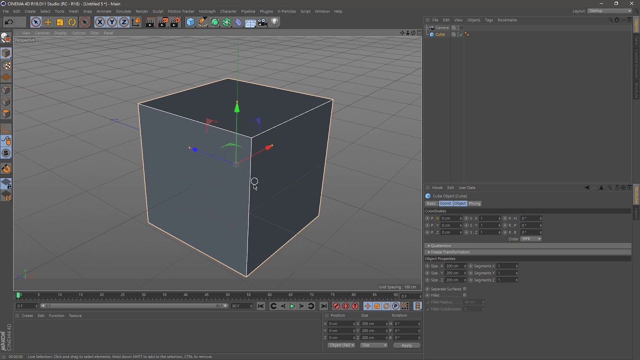 C4D基礎介面教學 - YouTube