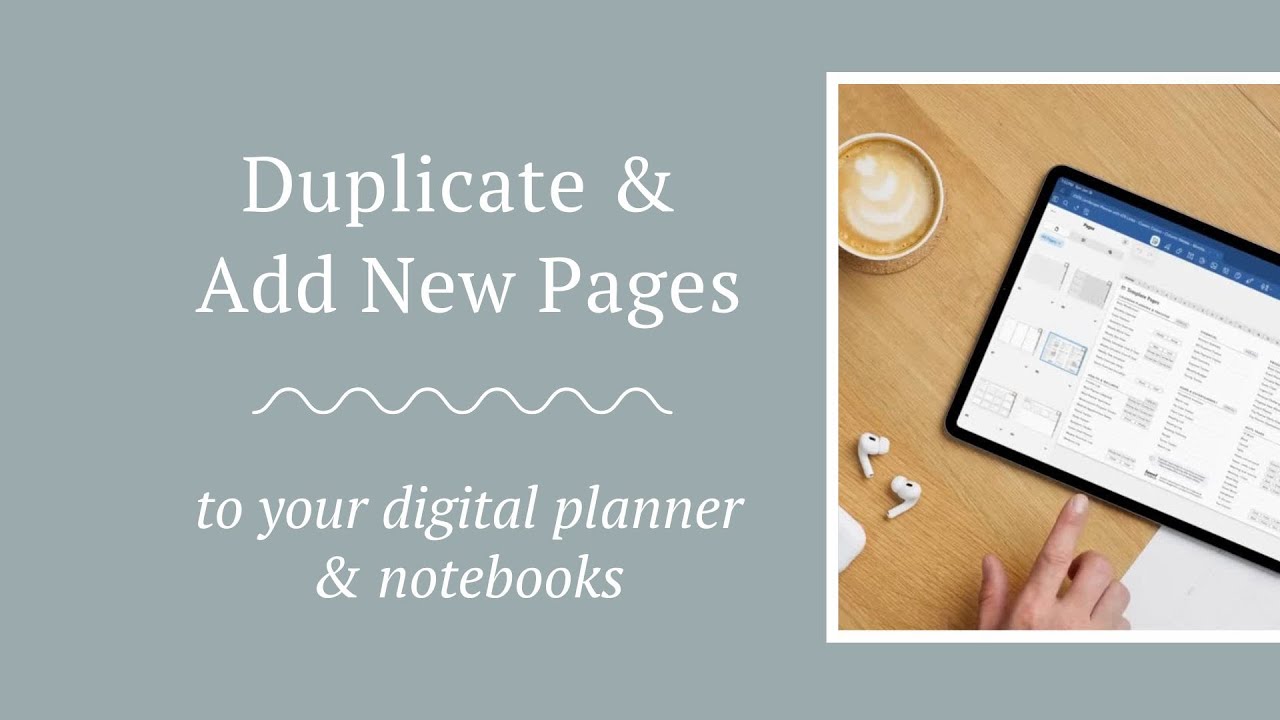 How to Duplicate Pages & Add New Layouts to Any Digital Planner or ...