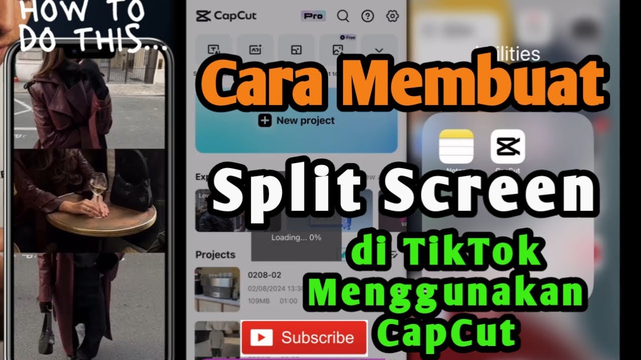 Cara Membuat Split Screen di TikTok Menggunakan CapCut || Tutorial CapCut - YouTube