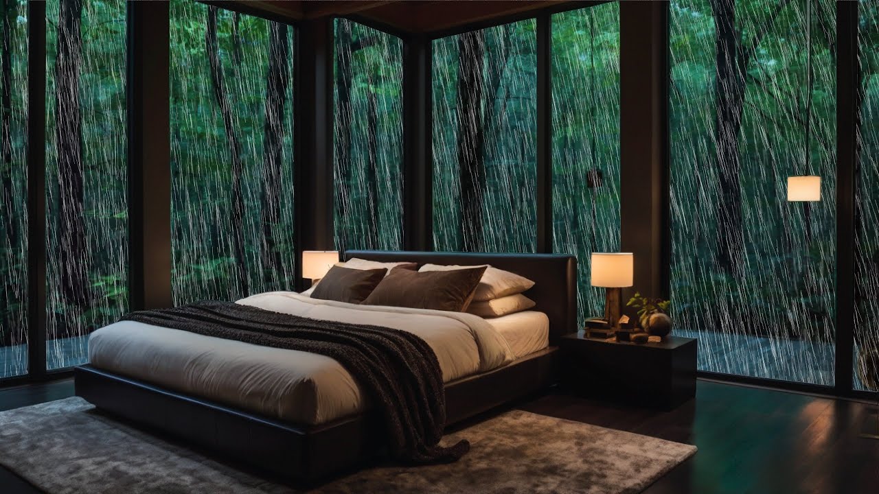 Real Rain Sounds for Sleep 😴 | Deep Sleep, Relaxing Forest Ambience ...