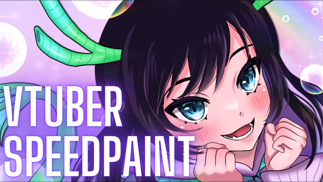 Vtuber Nessvibez ♡ Clip Studio Paint Speedpaint - YouTube