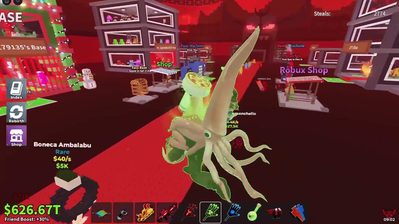 Playing Roblox sab LF gramas and taco index - YouTube