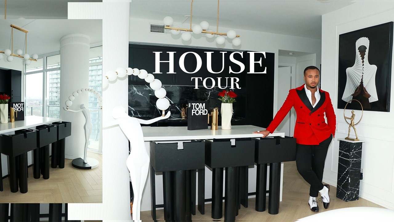House tour | luxury, high rise apartment - YouTube