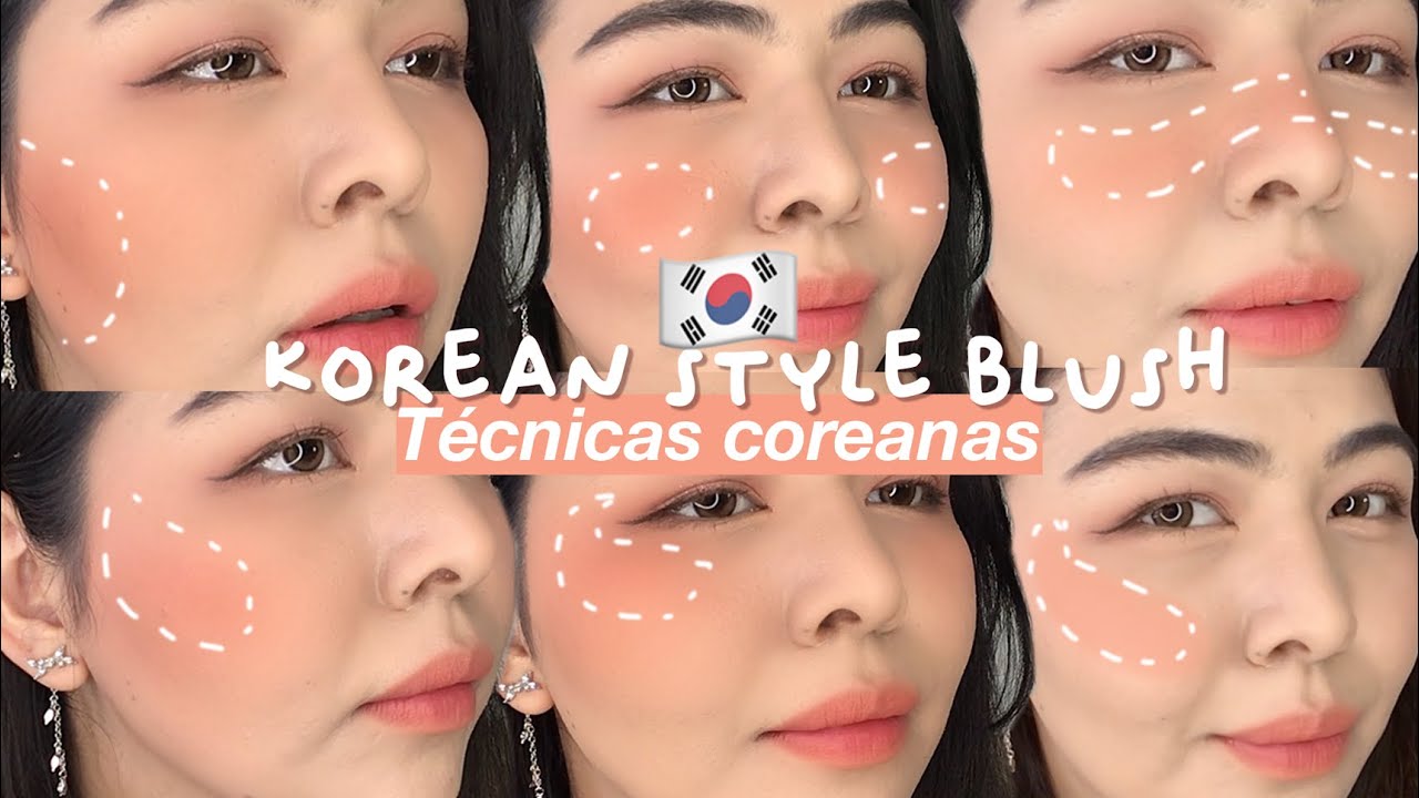 🇰🇷 6 FORMAS DE APLICAR RUBOR /BLUSH ESTILO COREANO paso a paso ...