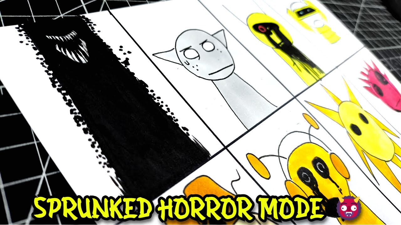 Dibujo TODO los PERSONAJES de INCREDIBOX SPRUNKED HORROR GAME ⚠️ ...