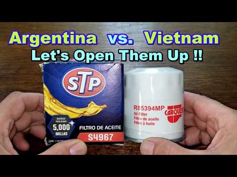 STP Oil Filter S4967 vs. Carquest Oil Filter R85394MP Oil Filter Comparison Toyota