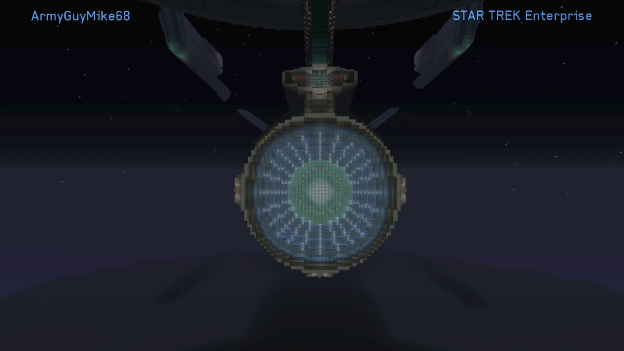STAR TREK Enterprise A - Minecraft solo build on XBox One - YouTube