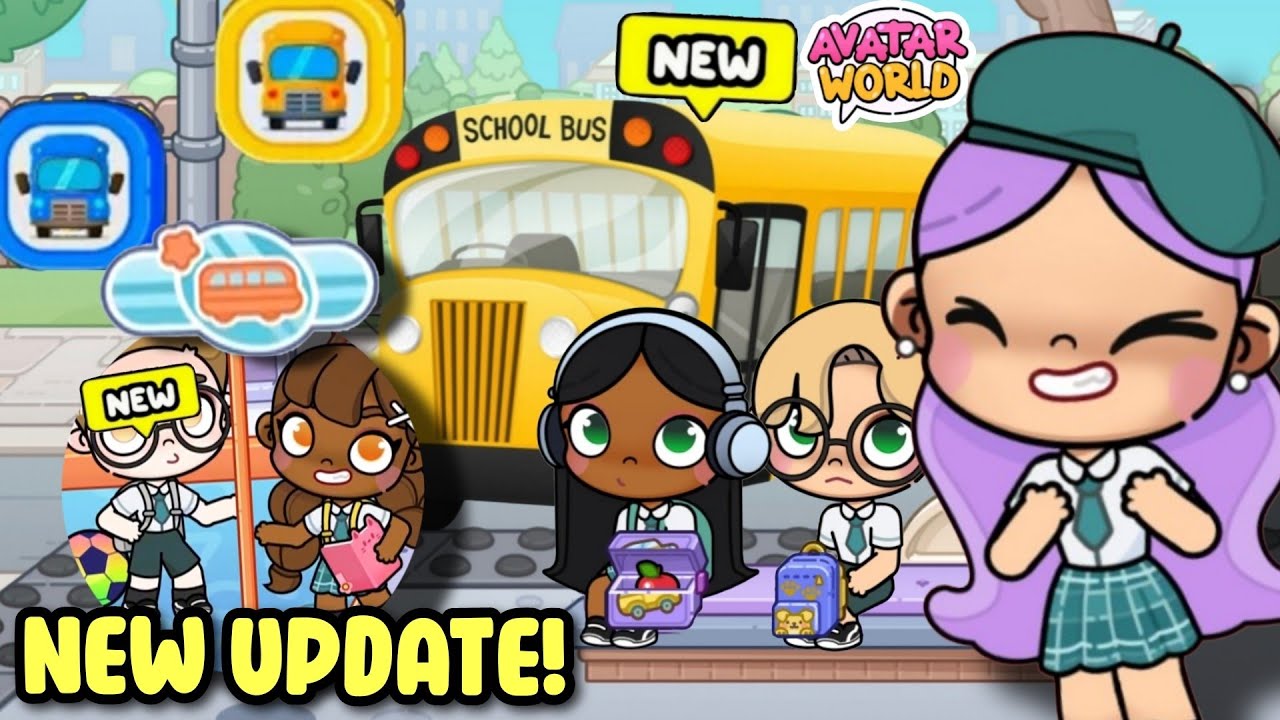 **NEW UPDATE** SCHOOL BUS IN AVATAR WORLD 🚍🤯 - YouTube