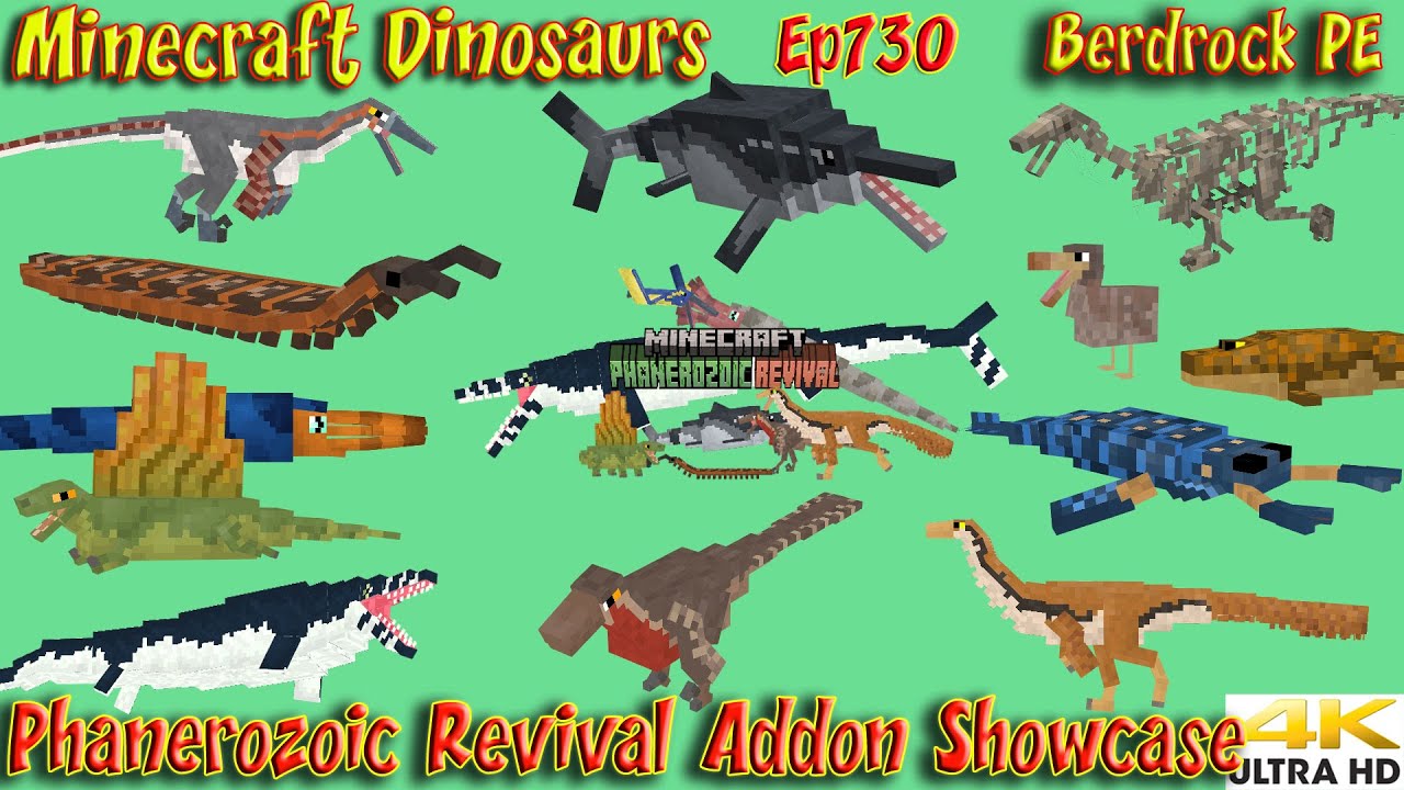 Phanerozoic Revival Addon Showcase by Iseonix Minecraft Bedrock PE ...