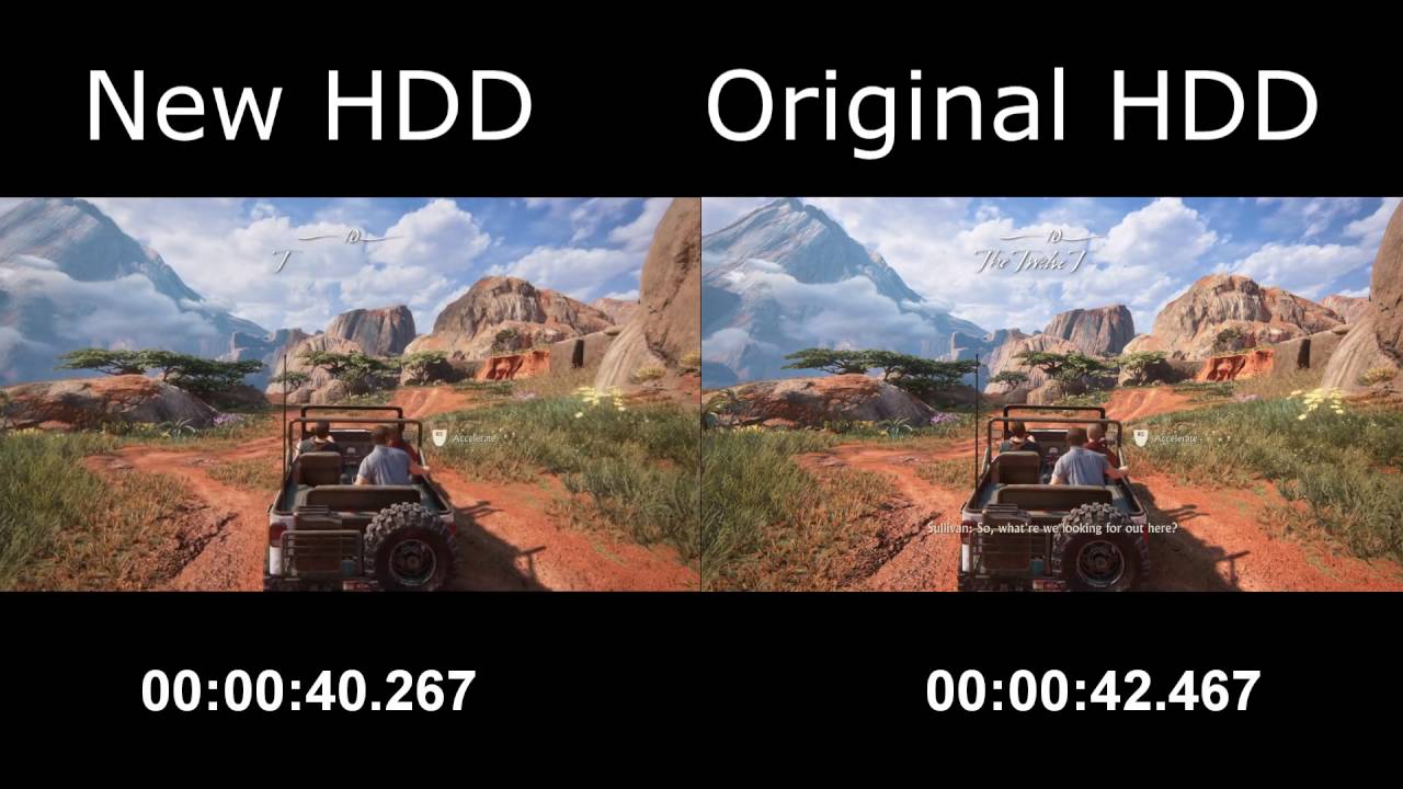 Comparing load times on Uncharted 4 - YouTube