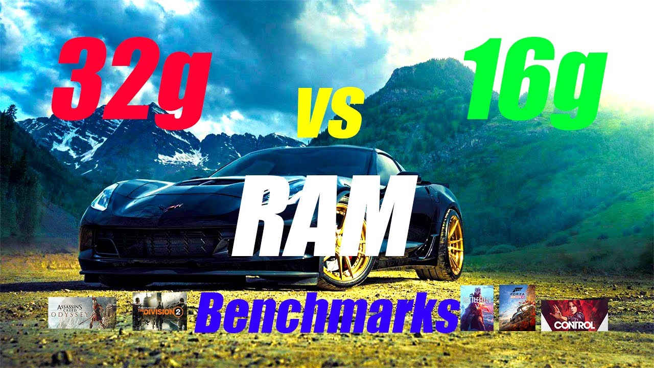 RAM Testing - 16gb vs 32gb - YouTube