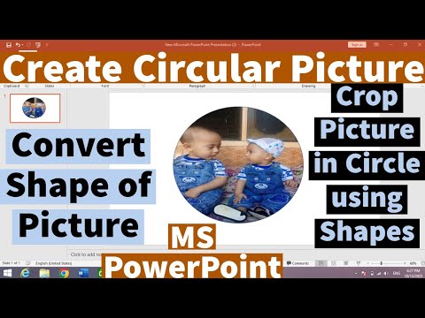 How To A Create Circular Picture in PowerPoint | How to Create circle ...