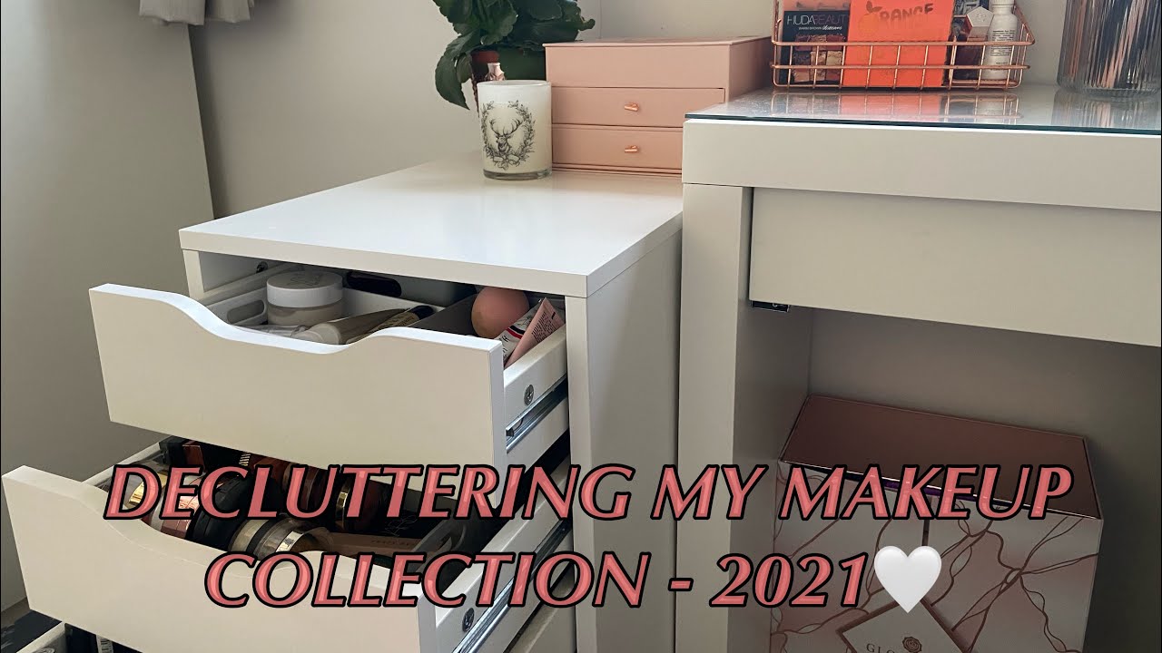 DECLUTTERING MY ENTIRE MAKEUP COLLECTION FOR 2021🤍 | Rosie Brooke - YouTube
