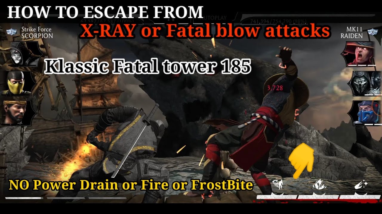 😱MK MOBILE "How to escape from X ray or Fatal blow attacks🧐" Finally I got another secret of ...