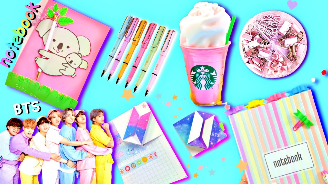 DIY SCHOOL SUPPLIES IDEAS BTS Bookmark Starbucks Pencil Case And More YouTube diy-school-supplies-ideas-bts-bookmark-starbucks-pencil-case-and-more-youtube