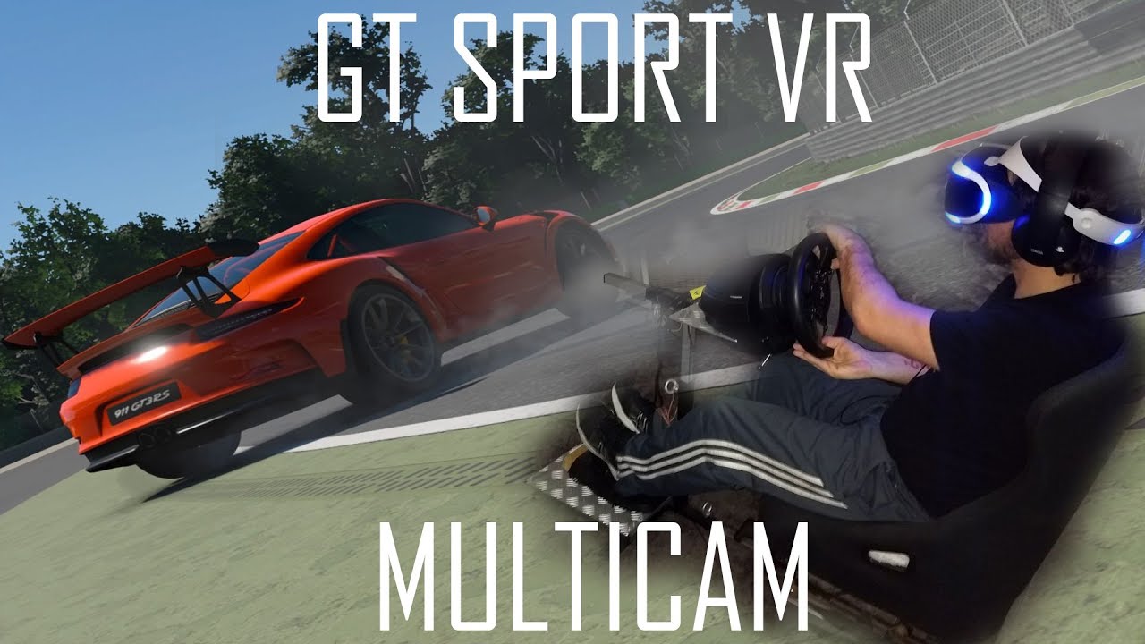 gt sport vr multicam with steering wheel - YouTube