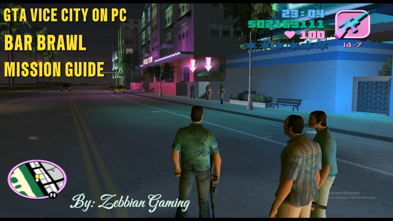 Bar Brawl GTA Vice City Mission Guide HD - YouTube