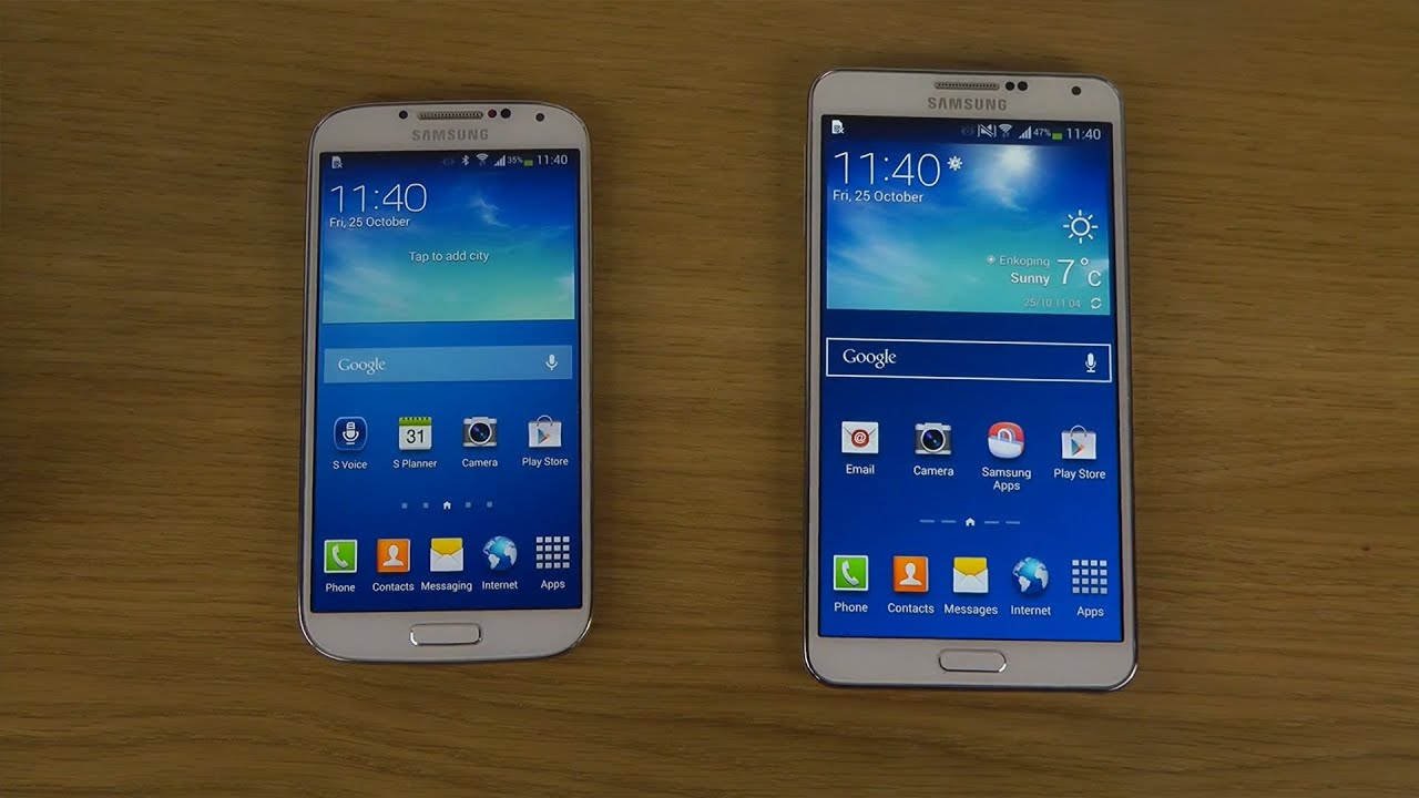 Samsung Galaxy S4 Official Android 4.3 Jelly Bean vs. Samsung Galaxy ...