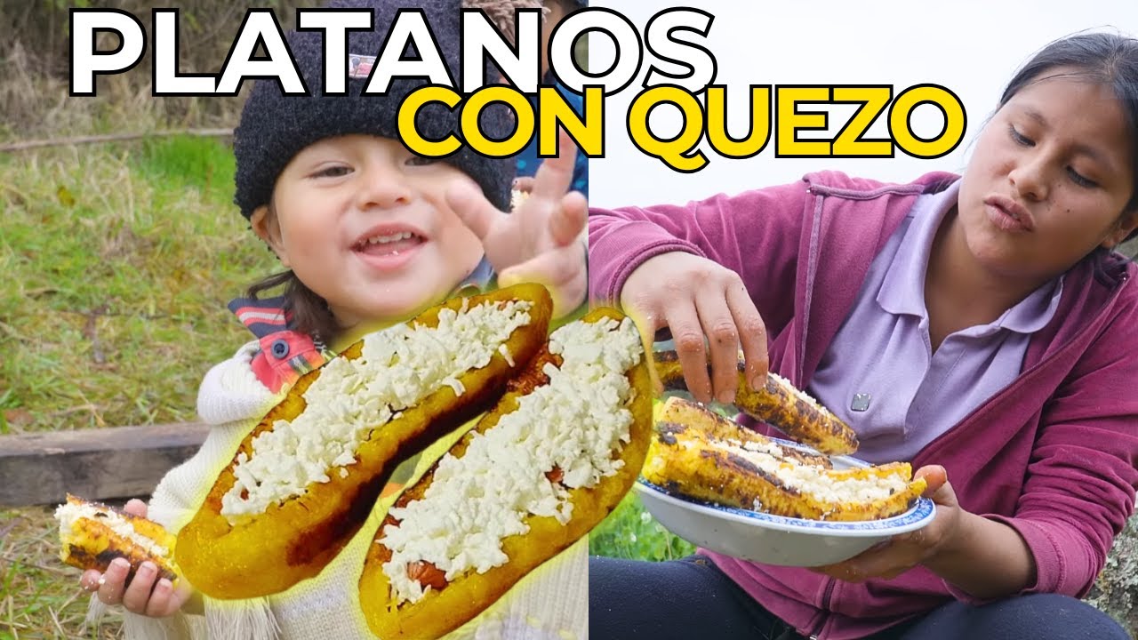 Así se preparan en el campo los ricos platanitos AS4DOS con queso - YouTube