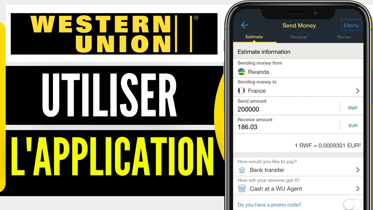 Application Western Union Comment Ça Marche Sur Téléphone - YouTube