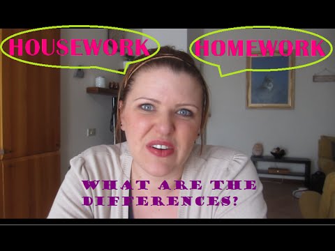 Housework and Homework: Confusing Words - YouTube