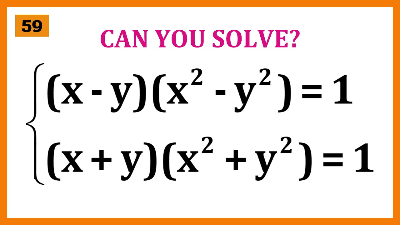 A Good Problem About The System Of Symmetric Equations | Do you have ...