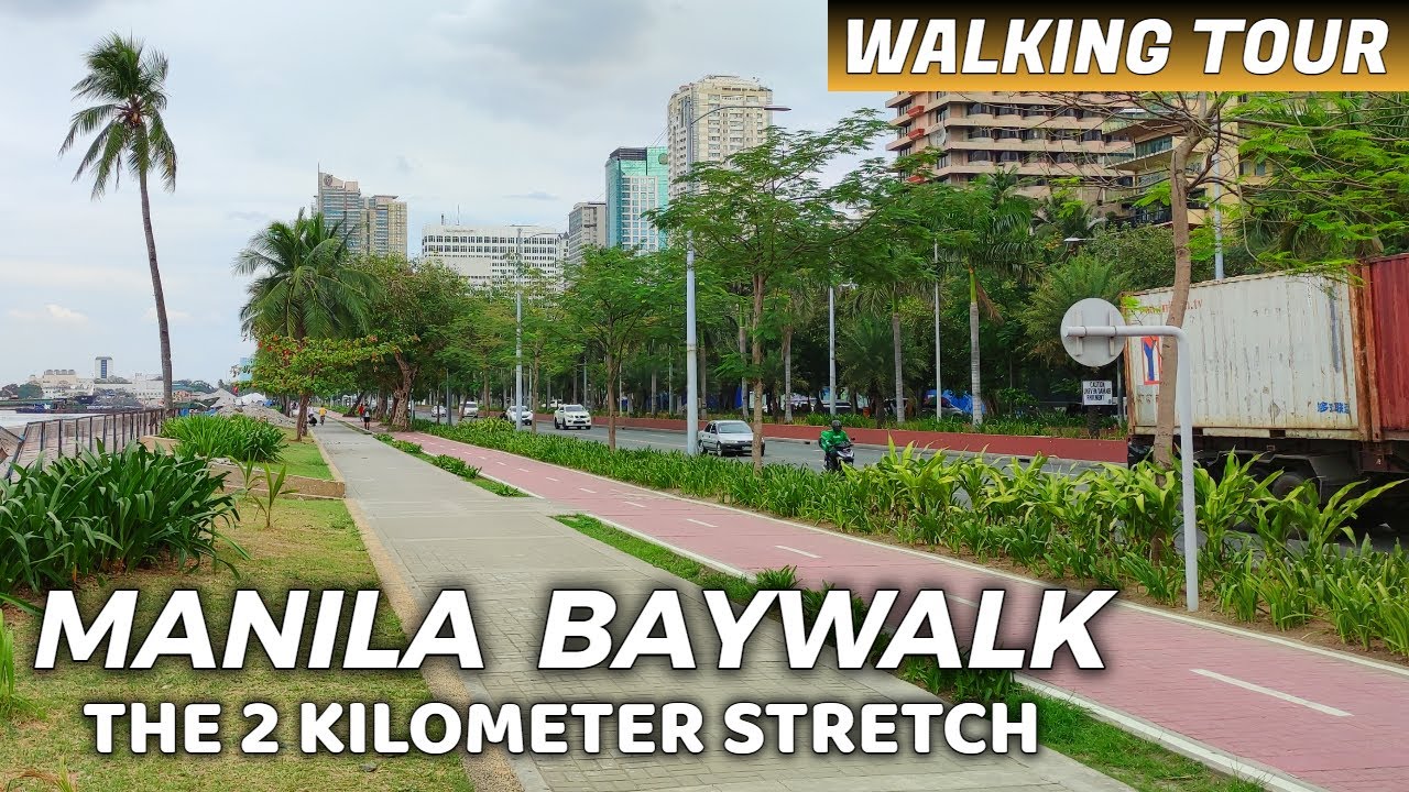 Walking in MANILA BAYWALK - The Full Stretch | Philippines - March 2021 ...