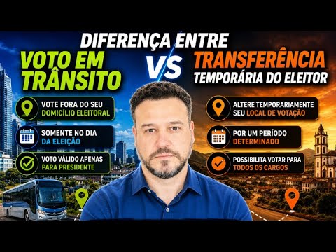 Diferença entre o Voto em Trânsito e Transferência Temporária do Eleitor 
