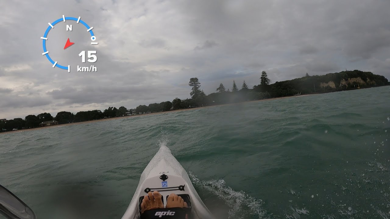 Very rough sea - Epic surf ski V10L - YouTube