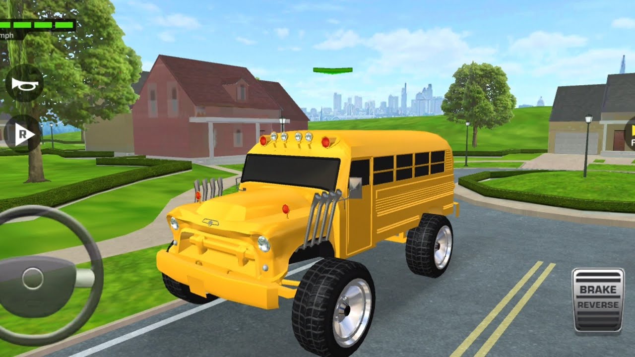 bus and car challenge mod high school bus simulator 3d| school bus ...