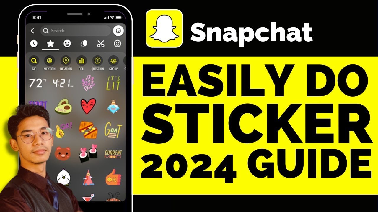 How To Do A Sticker On Snapchat ! - YouTube
