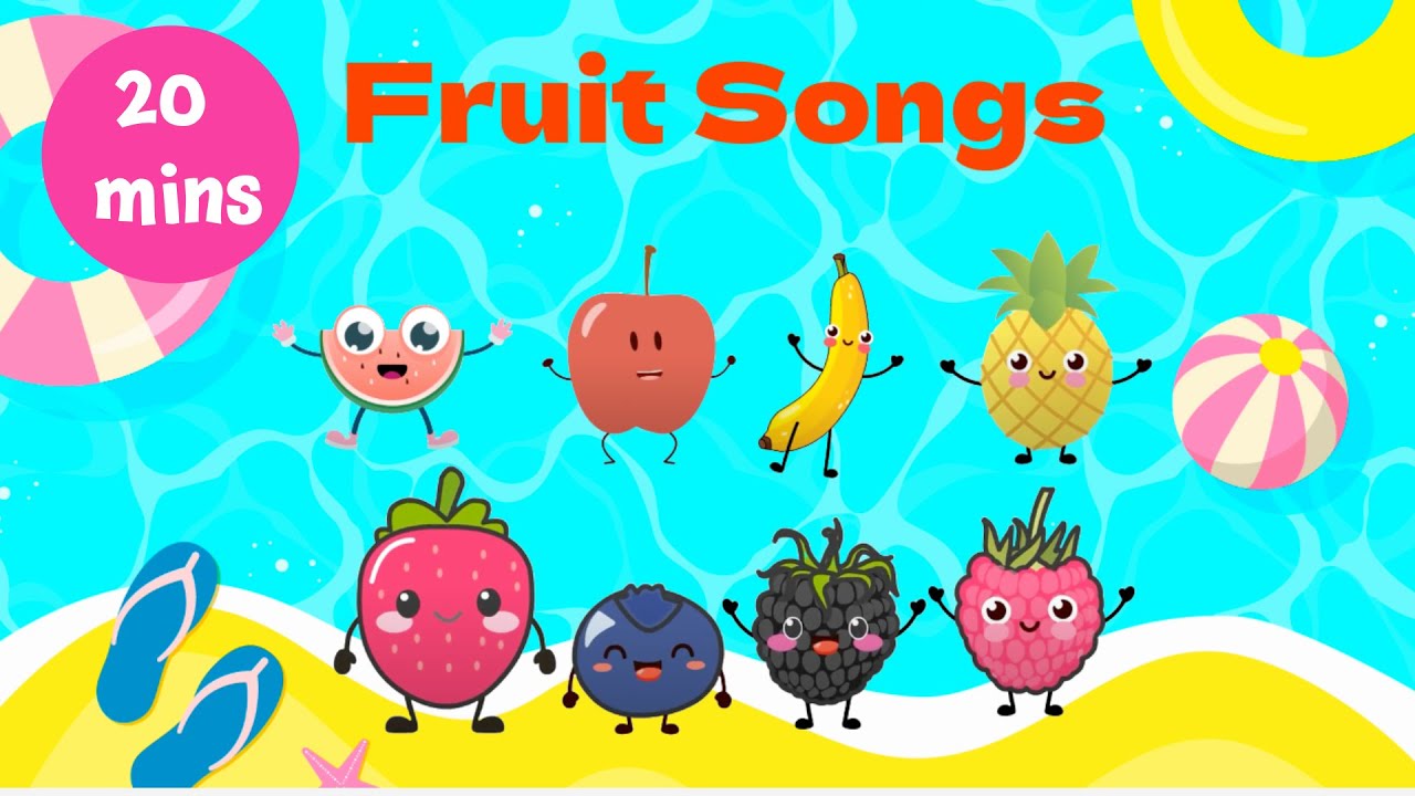20 Minutes - Fruit Song for Kids 🍌🍓 | Learn Fruit Names with Music ...