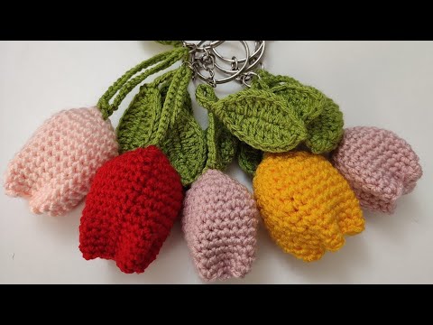 Amigurumi lale anahtarlık yapımı