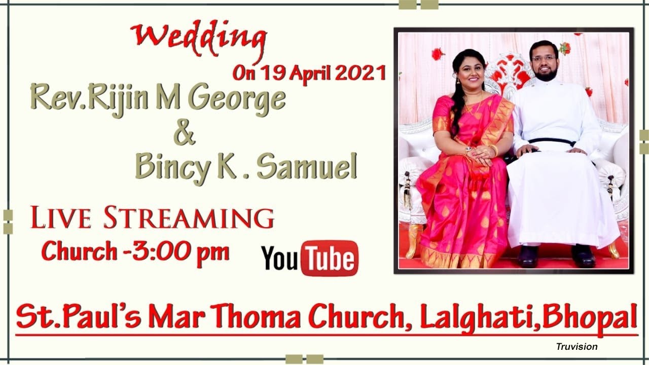 Rev. Rijin M. George & Bincy k. Samuel - YouTube