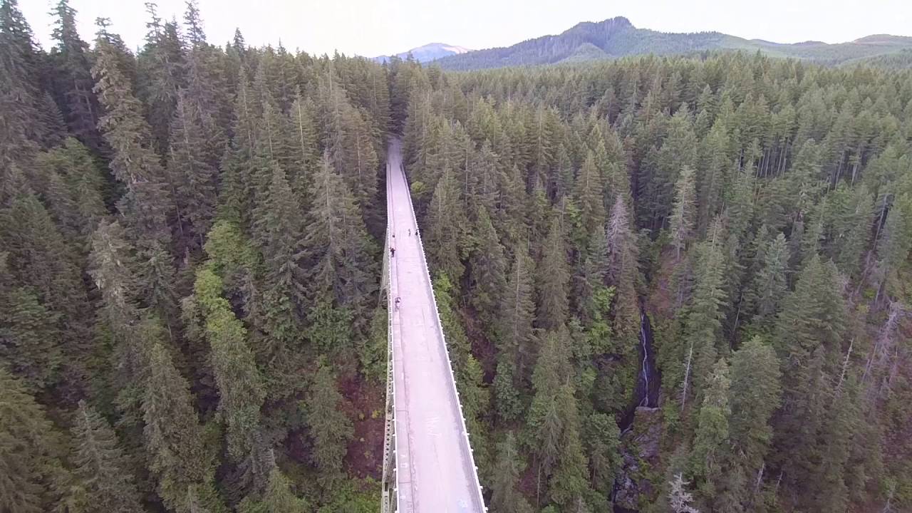 Olympia washington high steel bridge Yuneec drone - YouTube