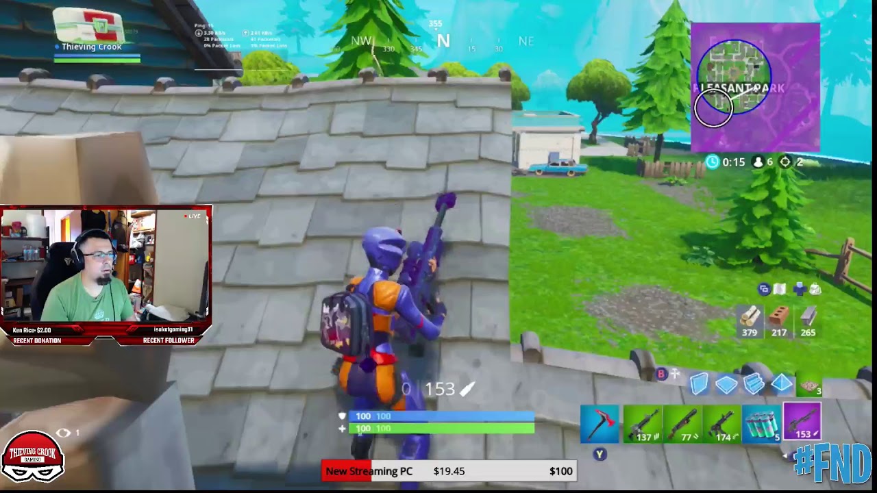 Friday Fortnite Stream. Can't Stop the Crook!!! - YouTube